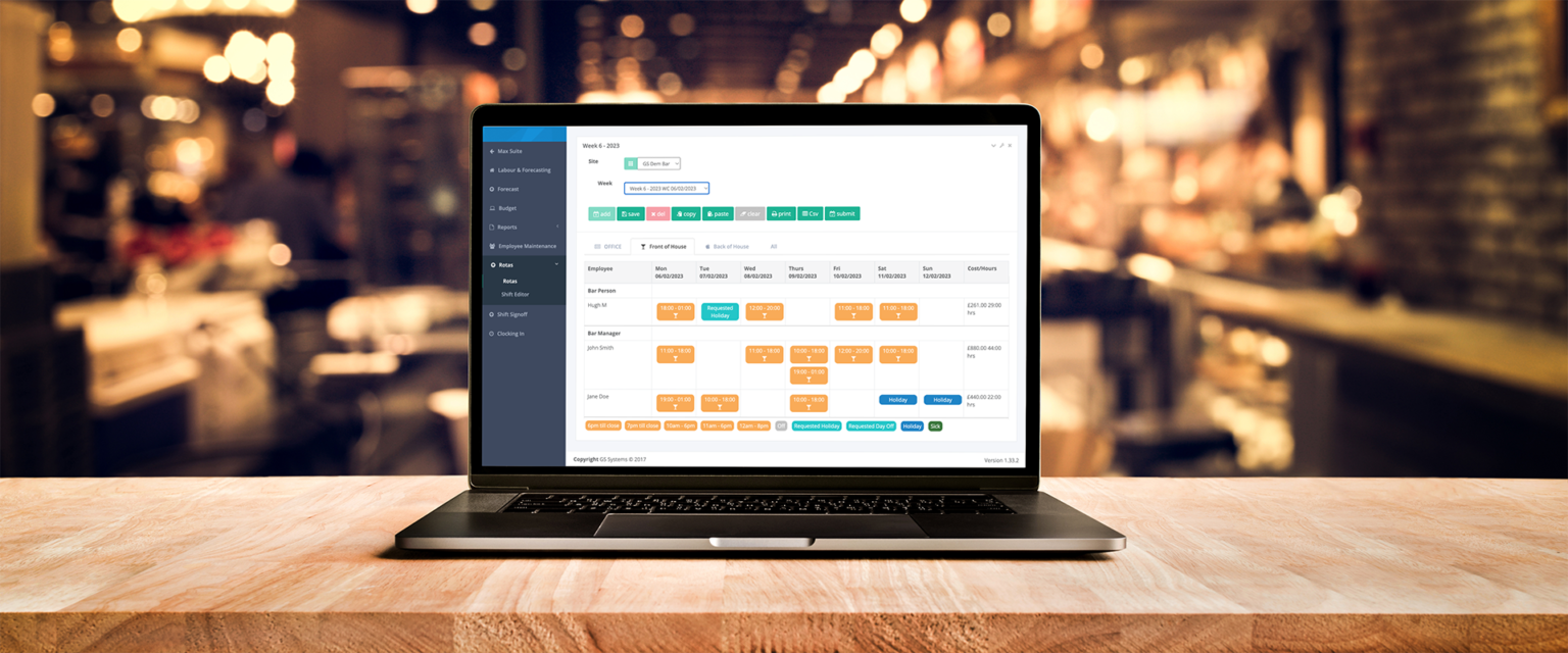 Rota Planning drag & drop | GS Systems